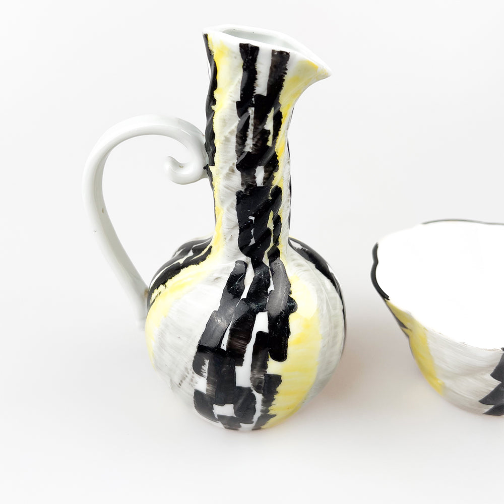Castro ceramics milk jug and sugar bowl set, 1950s – falsotecho